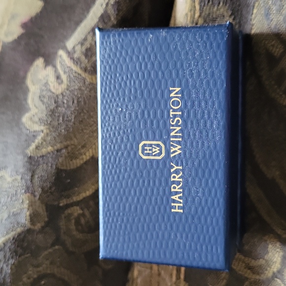 Harry Winston | Jewelry | Harry Wilson Jewelry Box New Bagged Blue Gold ...